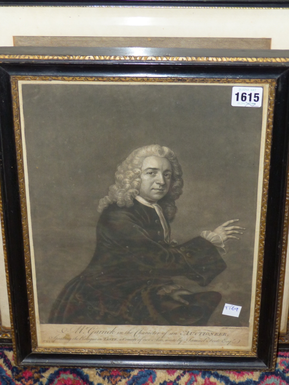 David Garrick | TWO ANTIQUE PORTRAIT PRINTS OF DAVID GARRICK | MutualArt