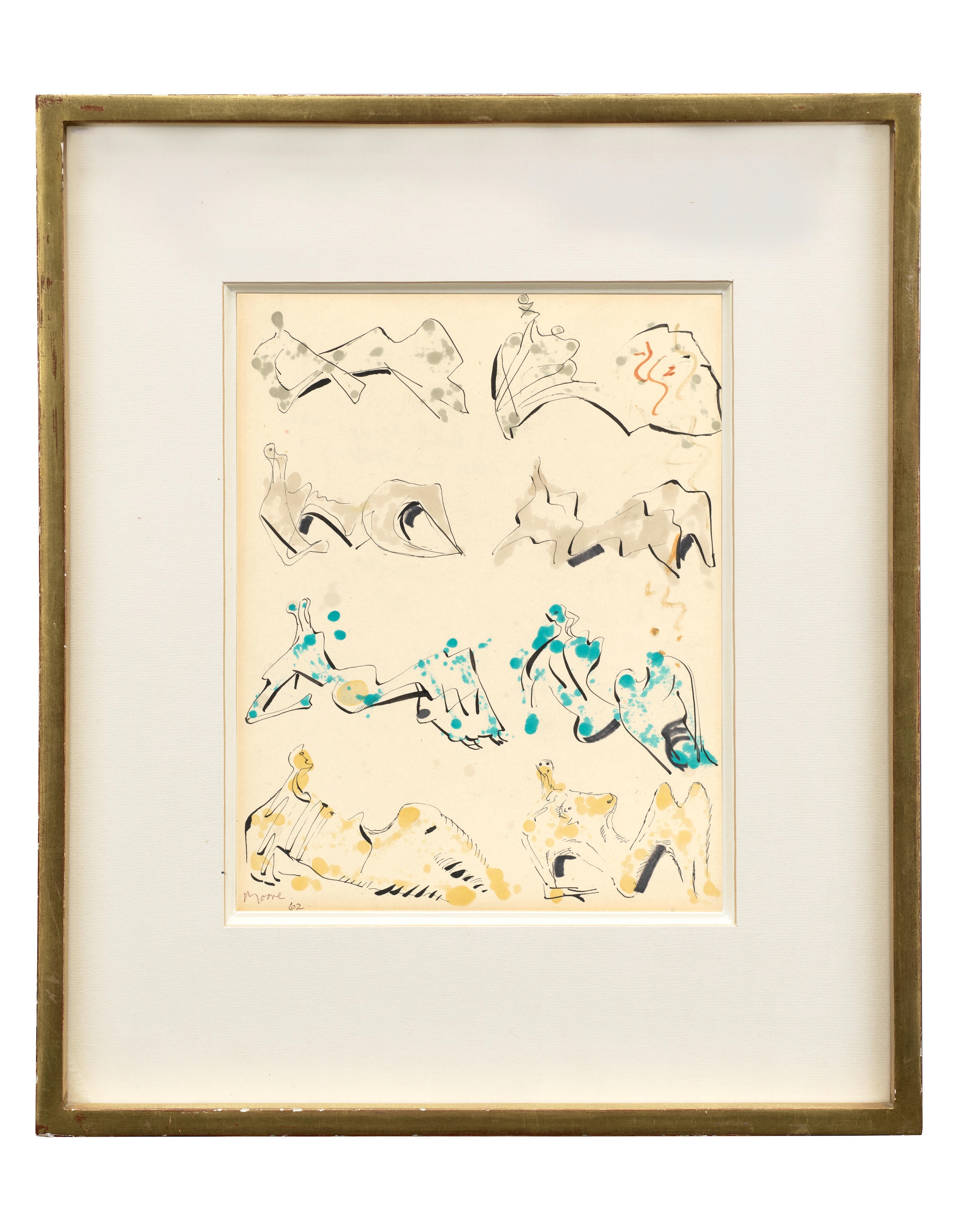 Henry Moore | Eight Reclining Figures | MutualArt