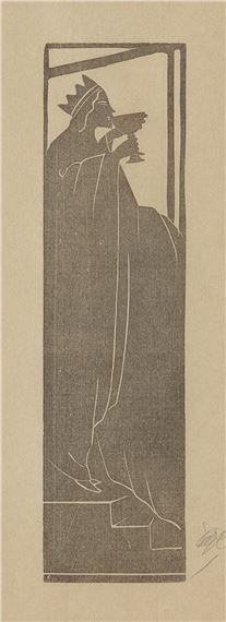 Edward Henry Gordon Craig | Hamlet Drinking (1962) | MutualArt