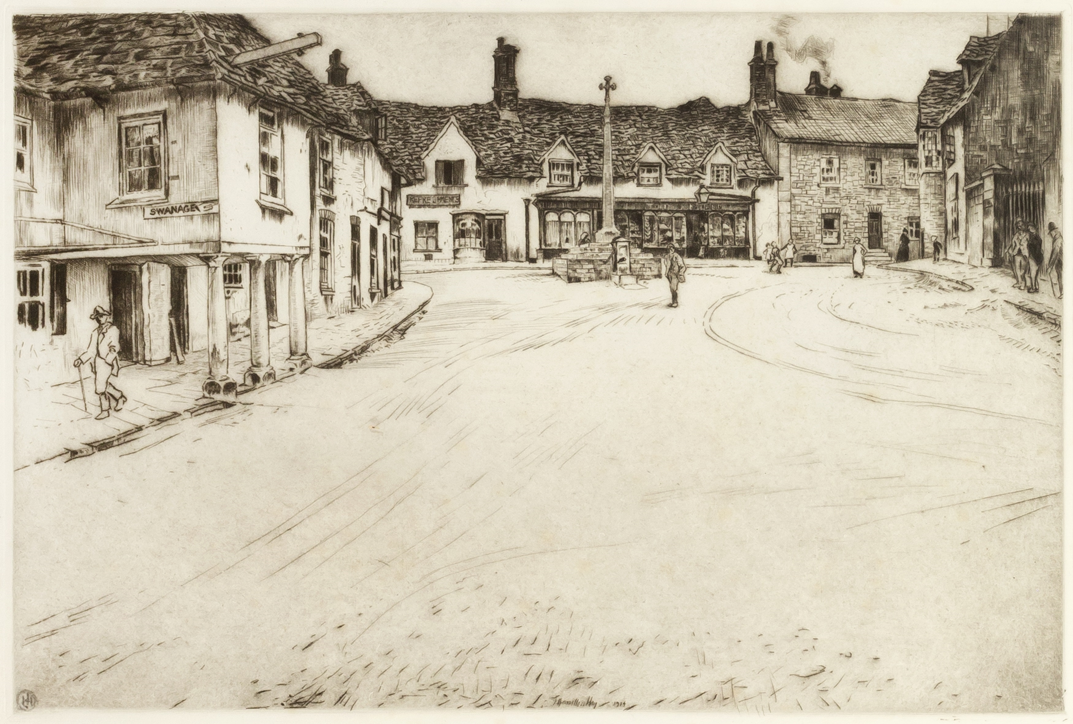 James Hamilton Hay | Town Square (1914) | MutualArt