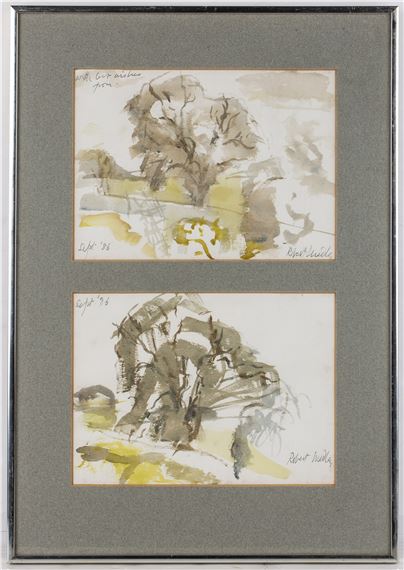 Robert Medley | Two tree studies (1986) | MutualArt