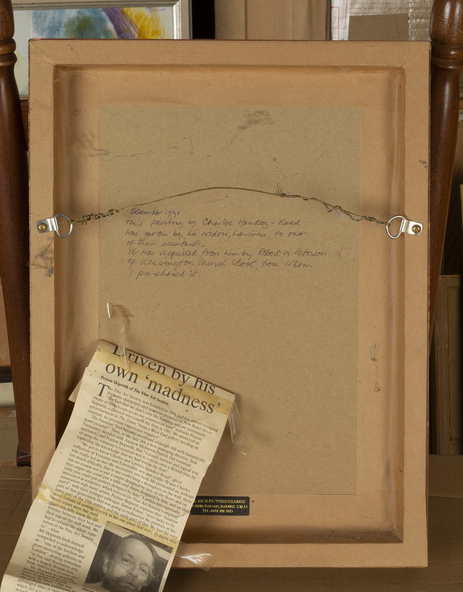 Charles Handley-read | The collection of Robert Sadler. | MutualArt