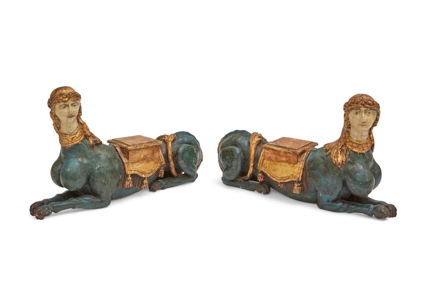 Italian School, 19th Century | Sphinx form stands 18th/19th century ...