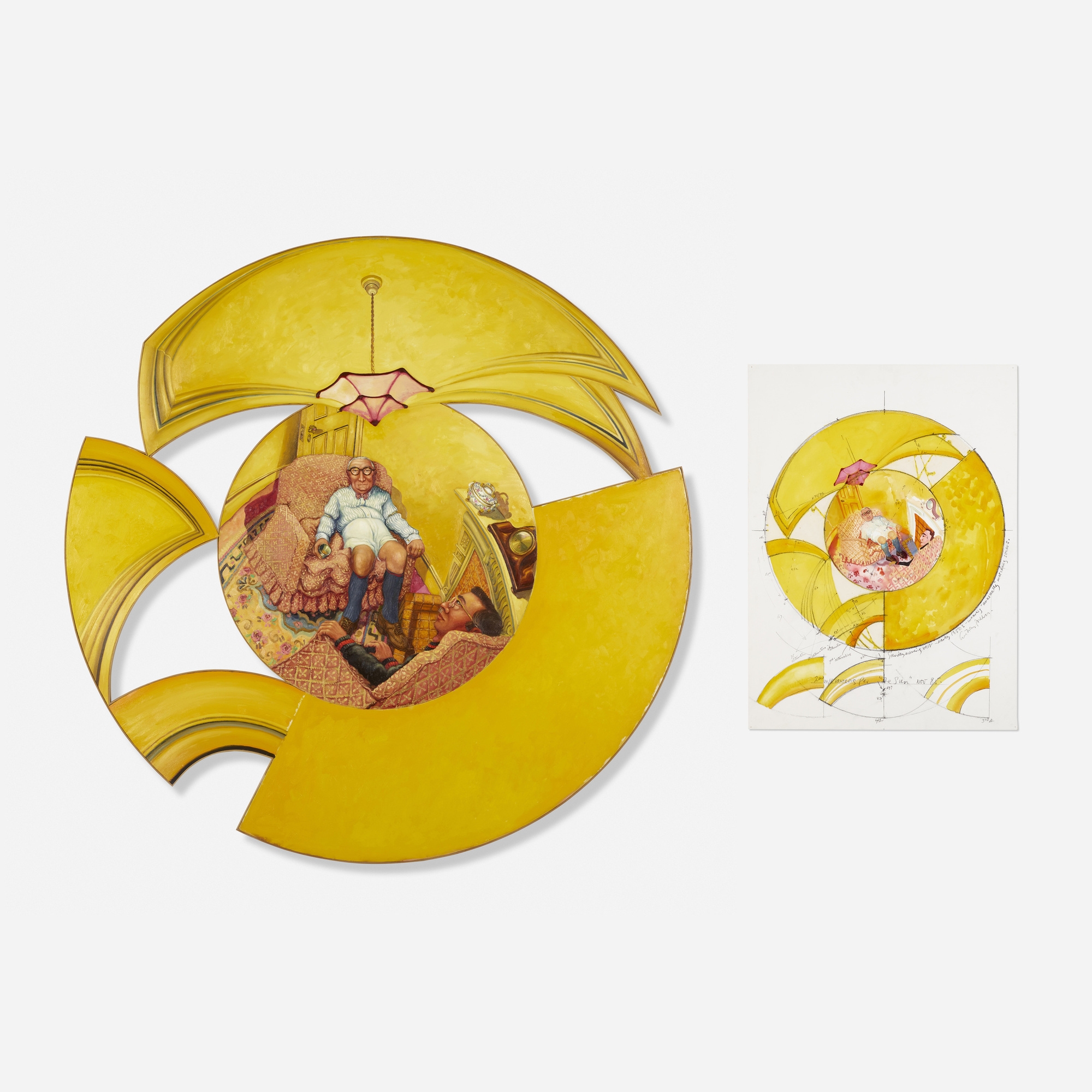 Anthony Green | The Son/Sunday Morning; Drawing for 'The Sun' (1985 ...