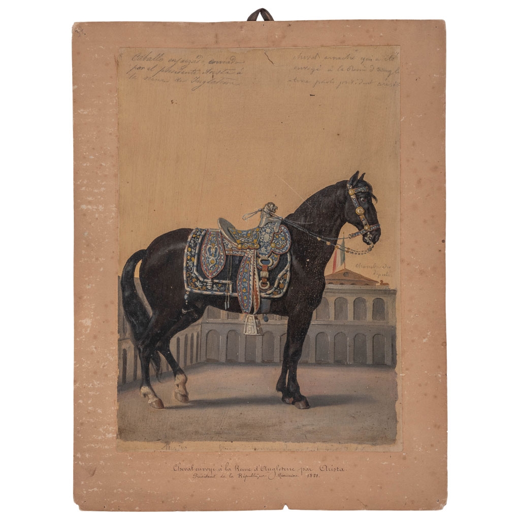 Edouard Pingret | CABALLO ENJAEZADO, ENVIADO POR EL PRESIDENTE ARISTA A ...