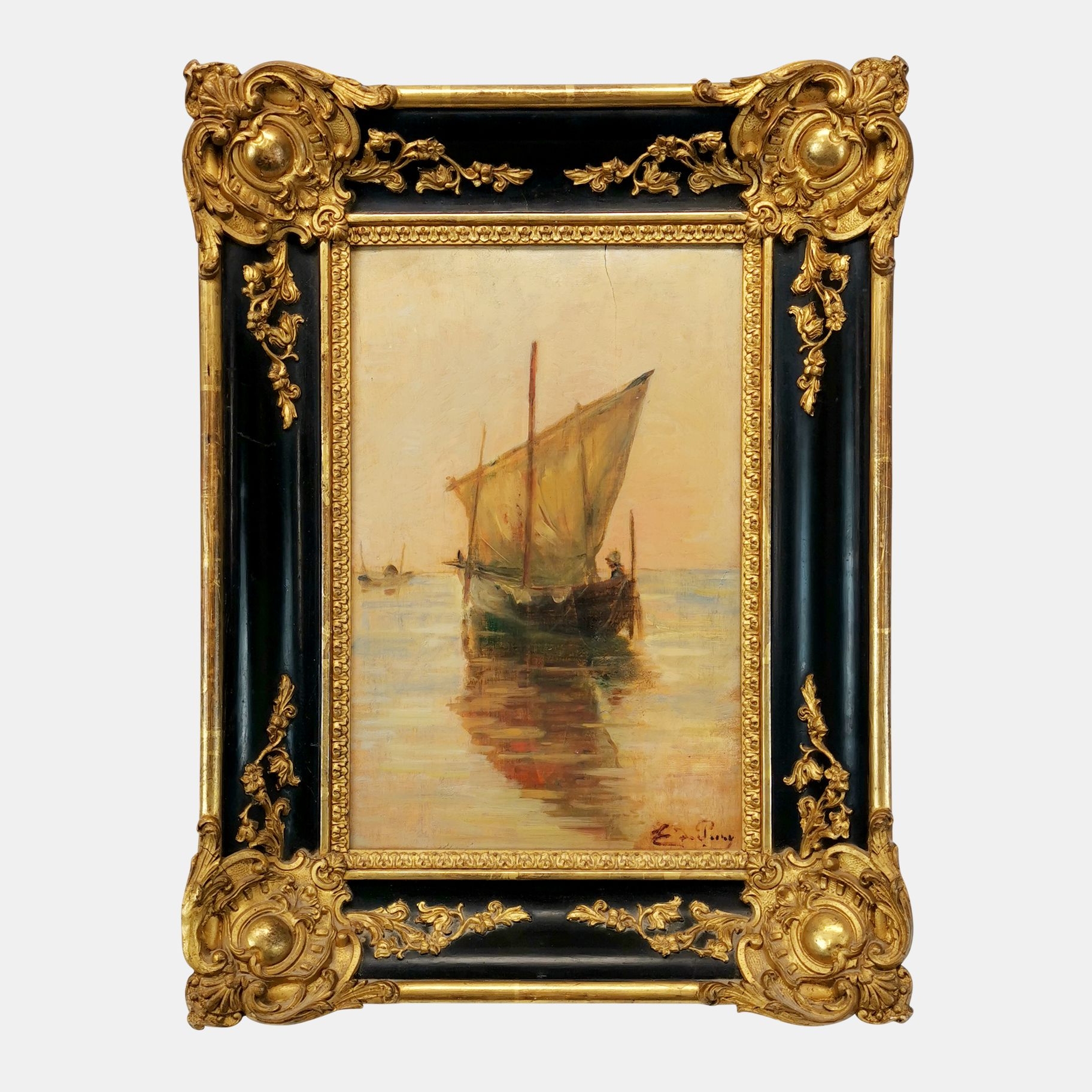 Edmond Jean de Pury | Barque de pêcheur à Venise | MutualArt