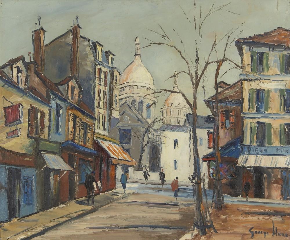 George Hann | A Continental town square | MutualArt