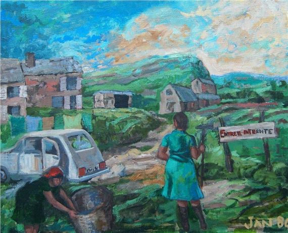 James P. Power | Woman in a home in France (1996) | MutualArt