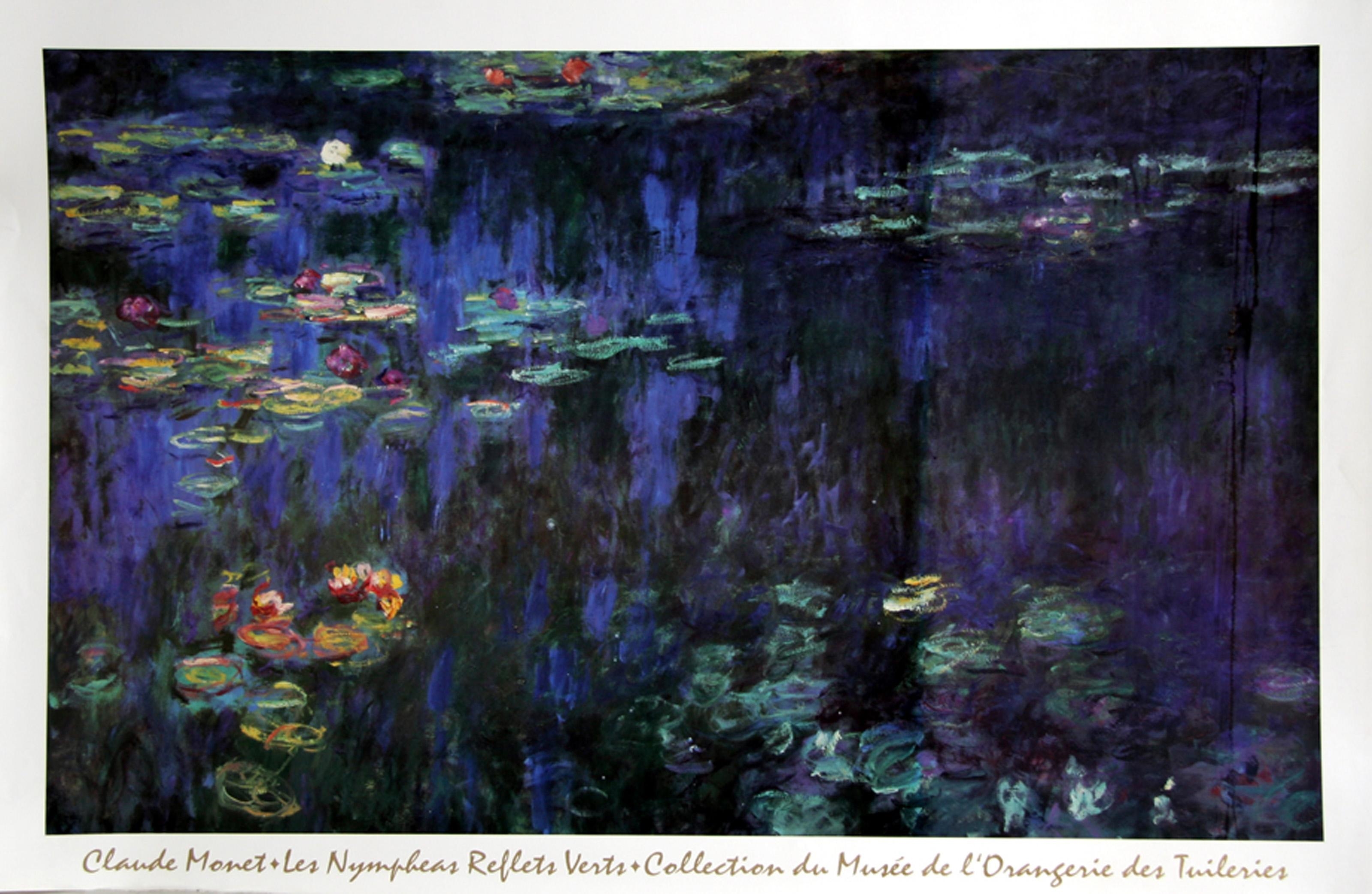Claude Monet | Les Nympheas Reflects Verts (1840) | MutualArt