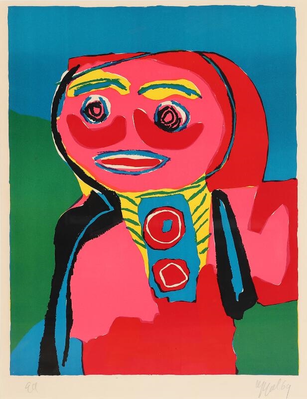 Karel Appel | Composition with figure (1969) | MutualArt