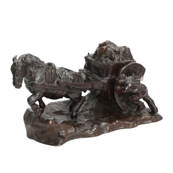 Antonio Guidotti | A hard working horse and a farmer | MutualArt