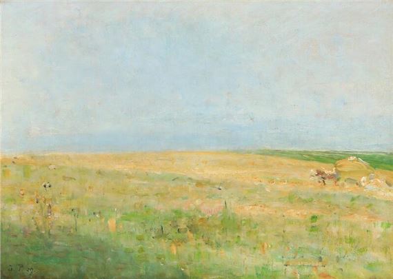 Julius Paulsen | Field landscape (1929) | MutualArt