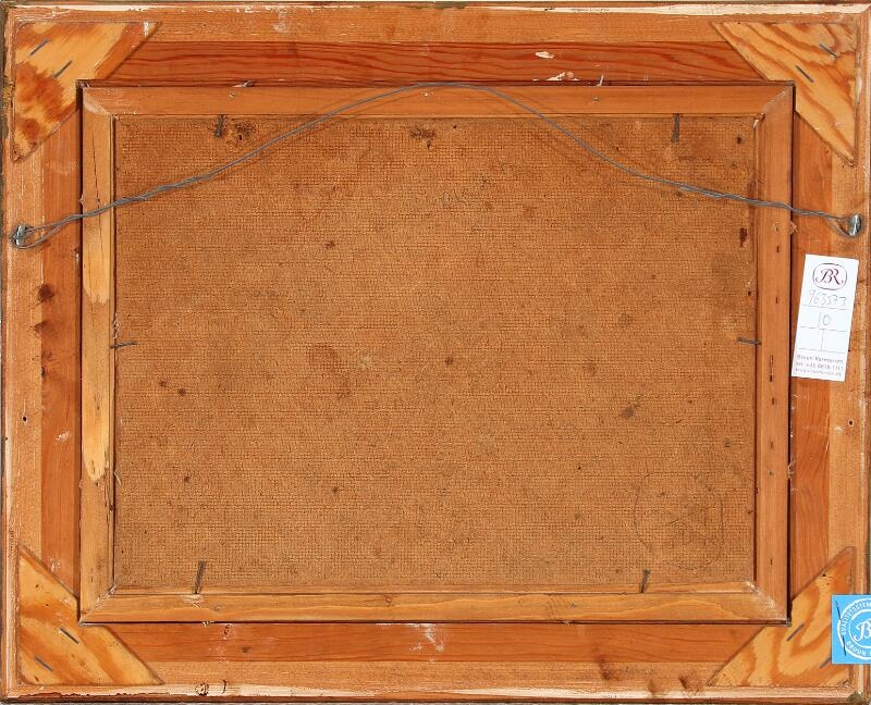 David Monies | Two children playing by a fence | MutualArt