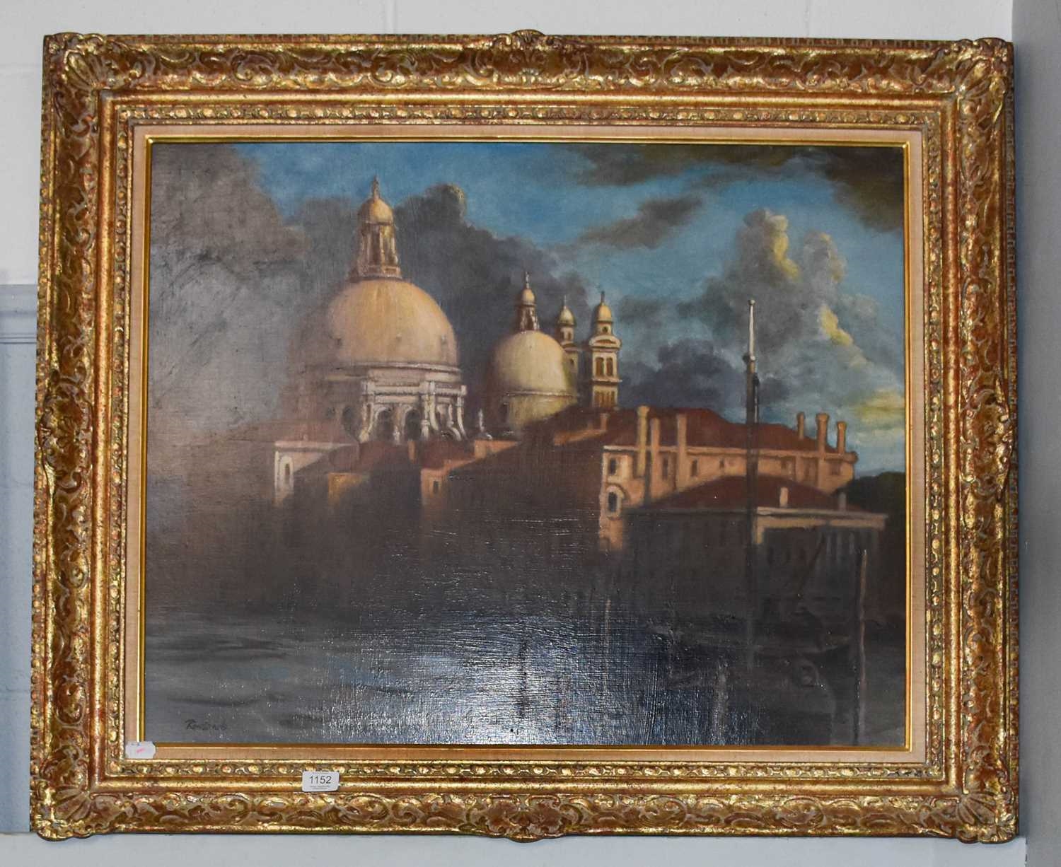 David Rowlands | Venetian Canal Scene, view of the Santa Maria della ...