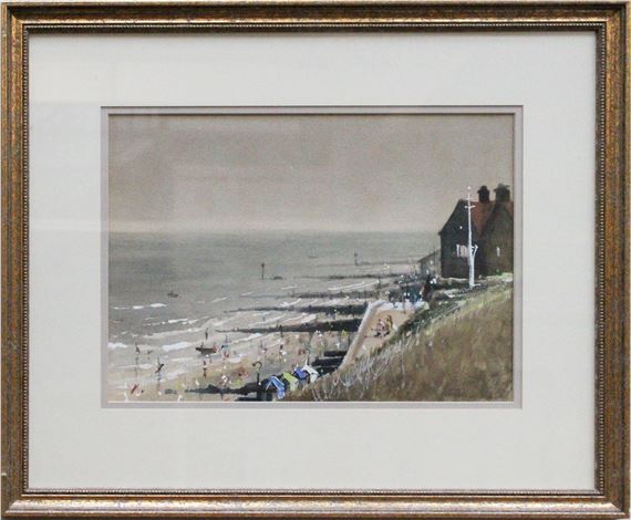 Charles Whitaker | Figures on the seafront | MutualArt