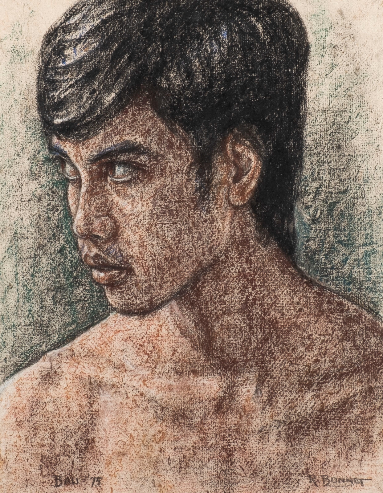 Rudolf Bonnet | PORTRAIT EINES BALINESISCHEN MANNES (1975) | MutualArt