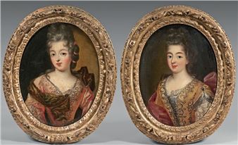 Pierre Mignard | Portrait of a lady wearing a blue dress | MutualArt