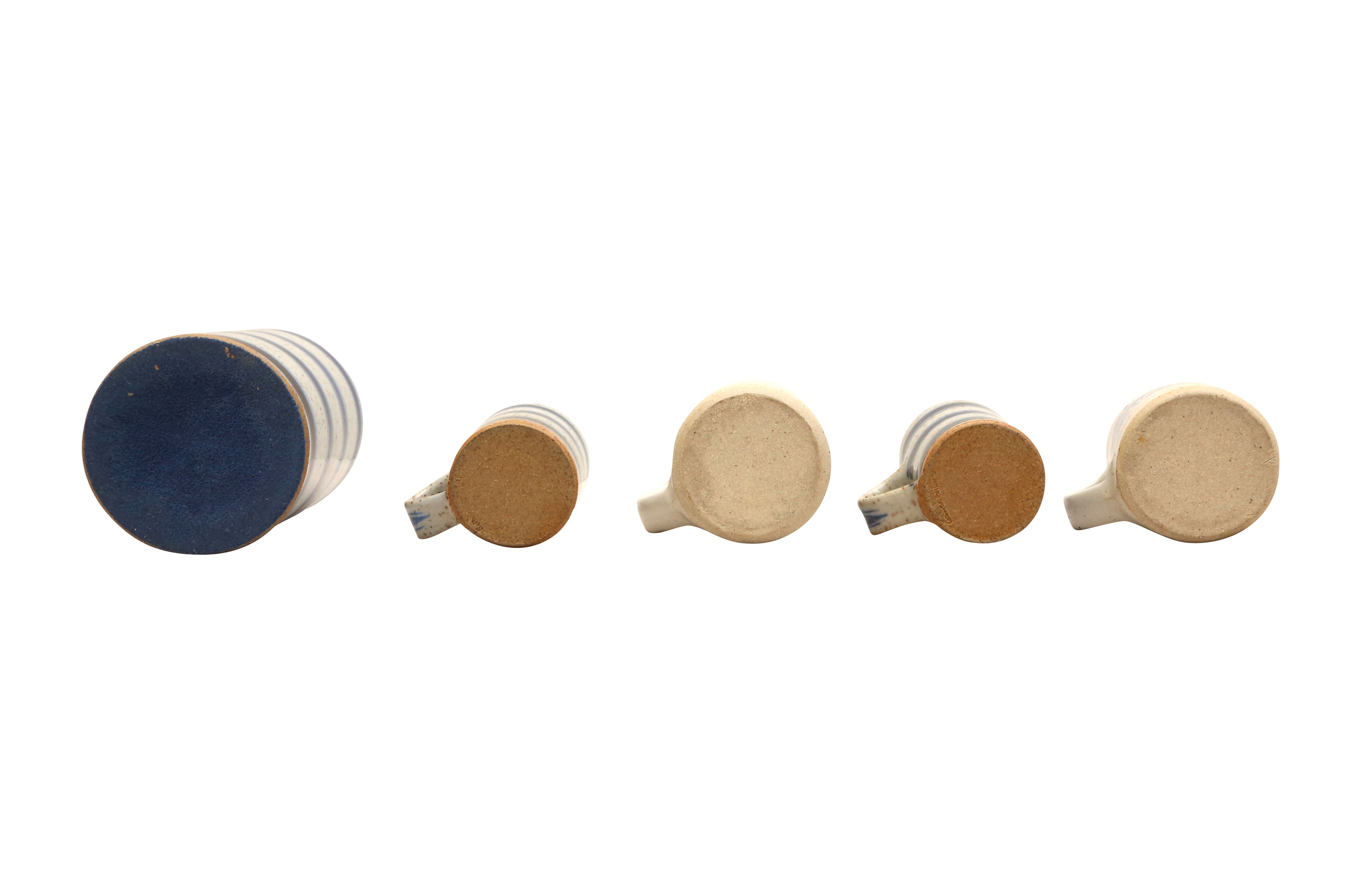 Robert Goldsmith | A stoneware lamp base and two coffee cans | MutualArt