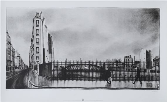 Jacques Tardi | En banlieue - Le Pont, 1990 (1990) | MutualArt