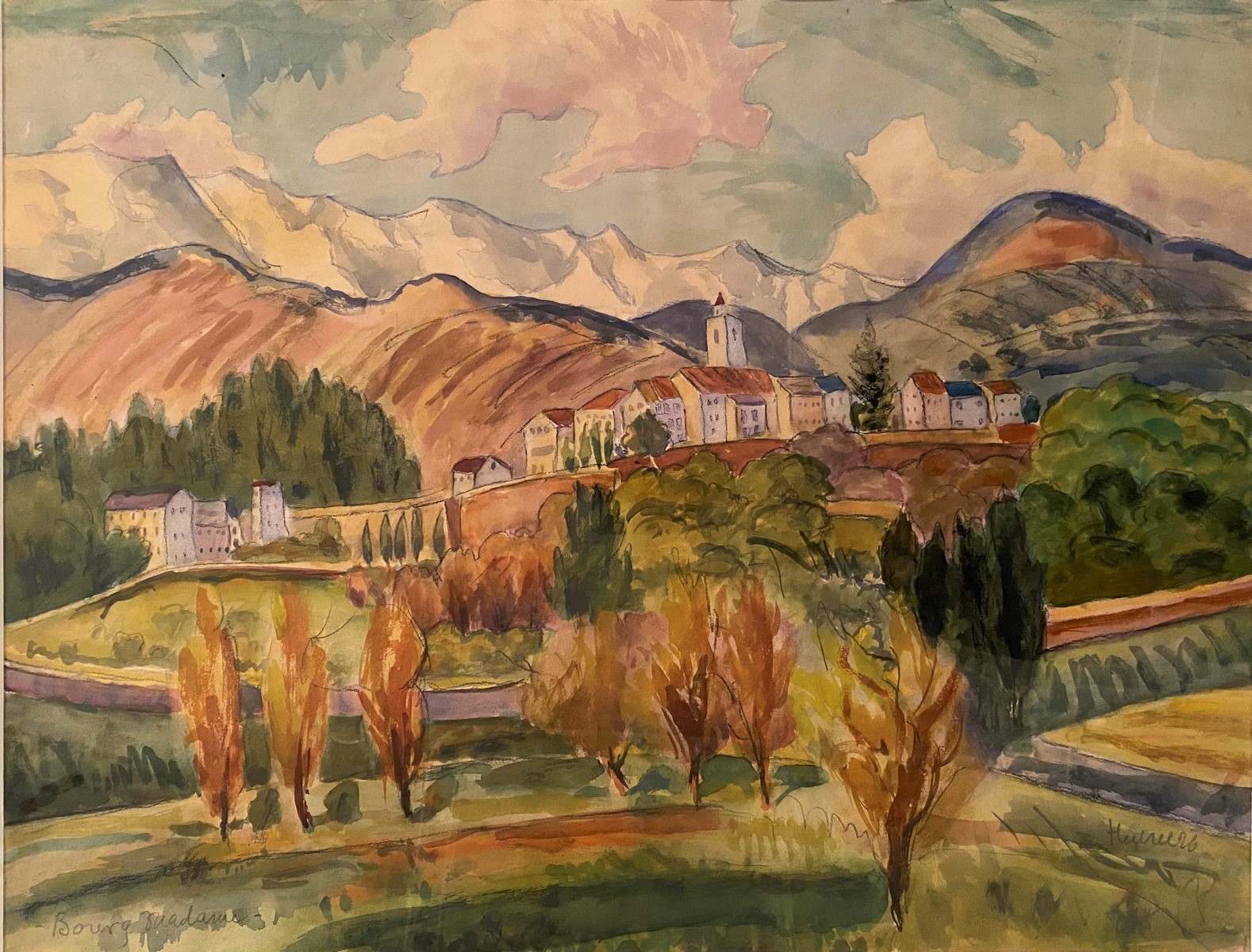 Erich Heckel | Landscape at Bourg Madame | MutualArt