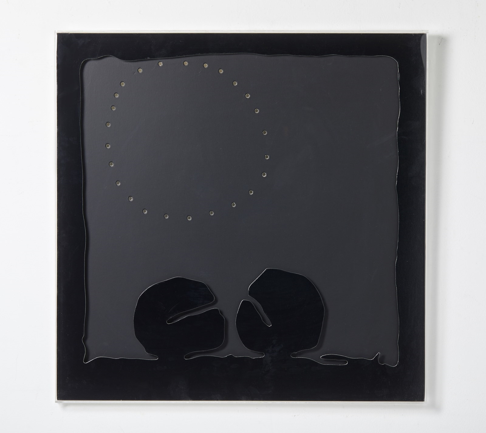 Lucio Fontana | Concetto spaziale - Teatrino (nero). (1968) | MutualArt