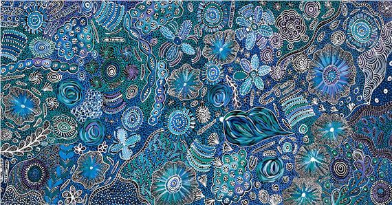 Janet Golder Kngwarreye | Bush Yam Dreaming | MutualArt