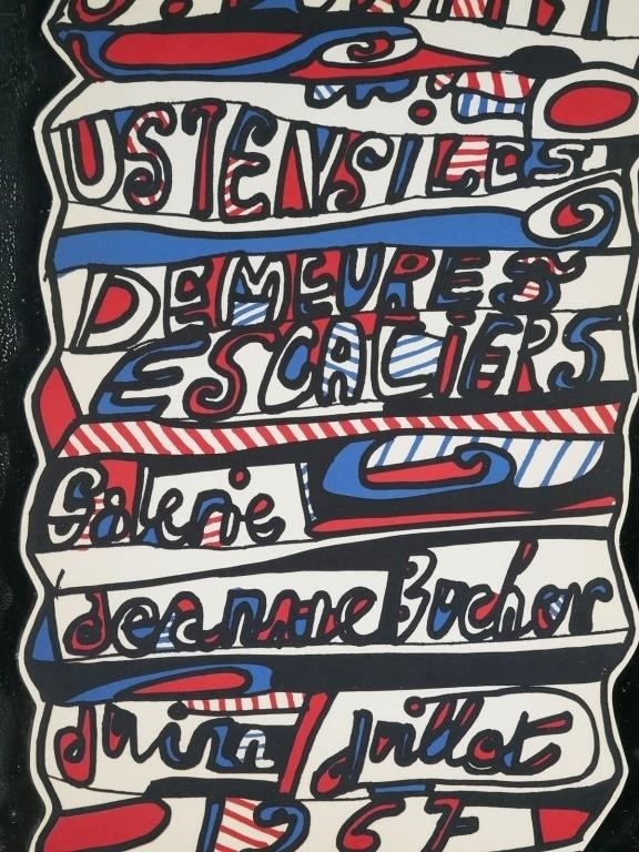 Jean Dubuffet | JEAN DUBUFFET, Die Cut Lithograph Poster (Circa 1967 ...
