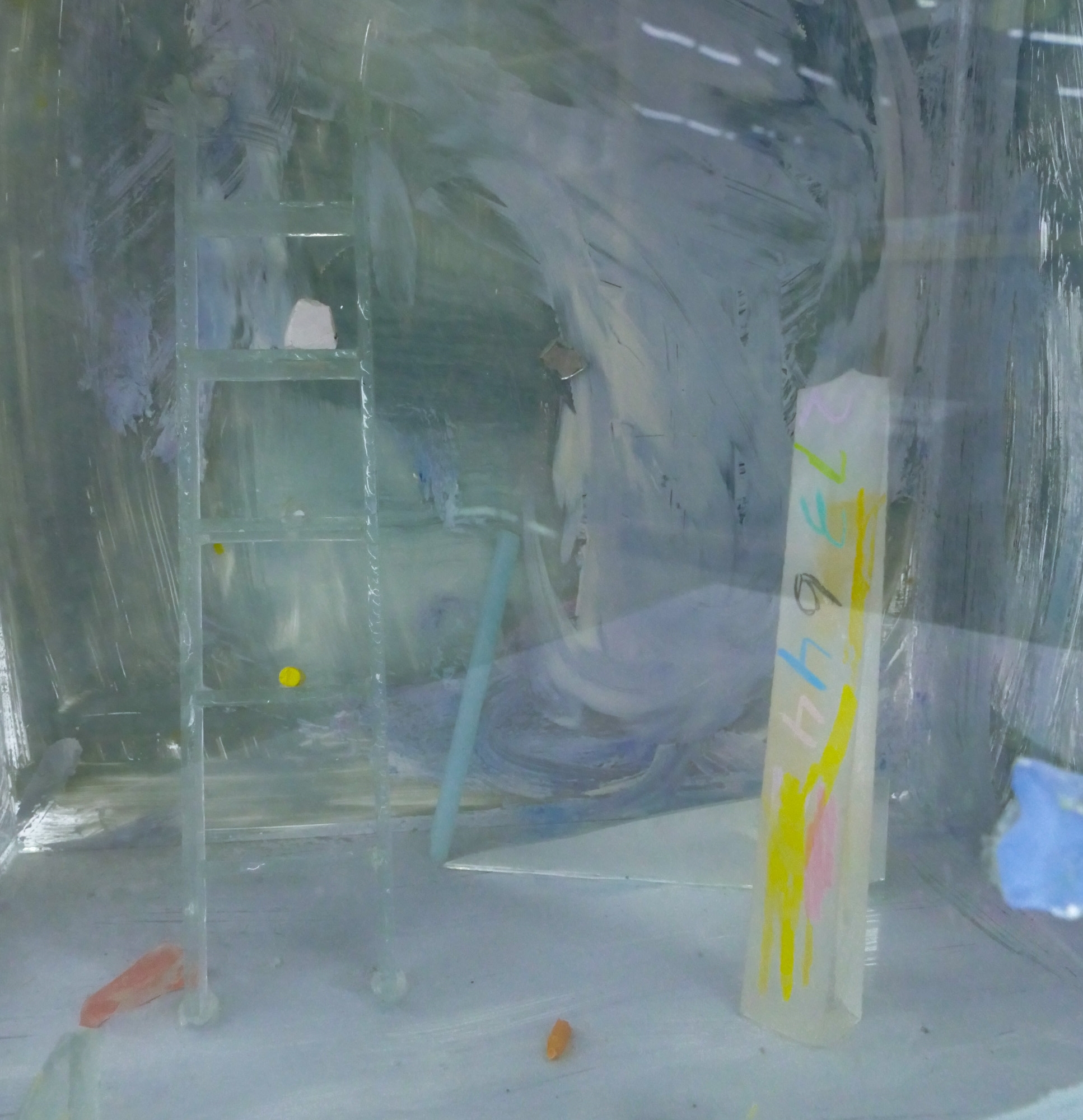 Therman Statom | Therman Statom ''Ladder House'' 1990's Painted Glass ...