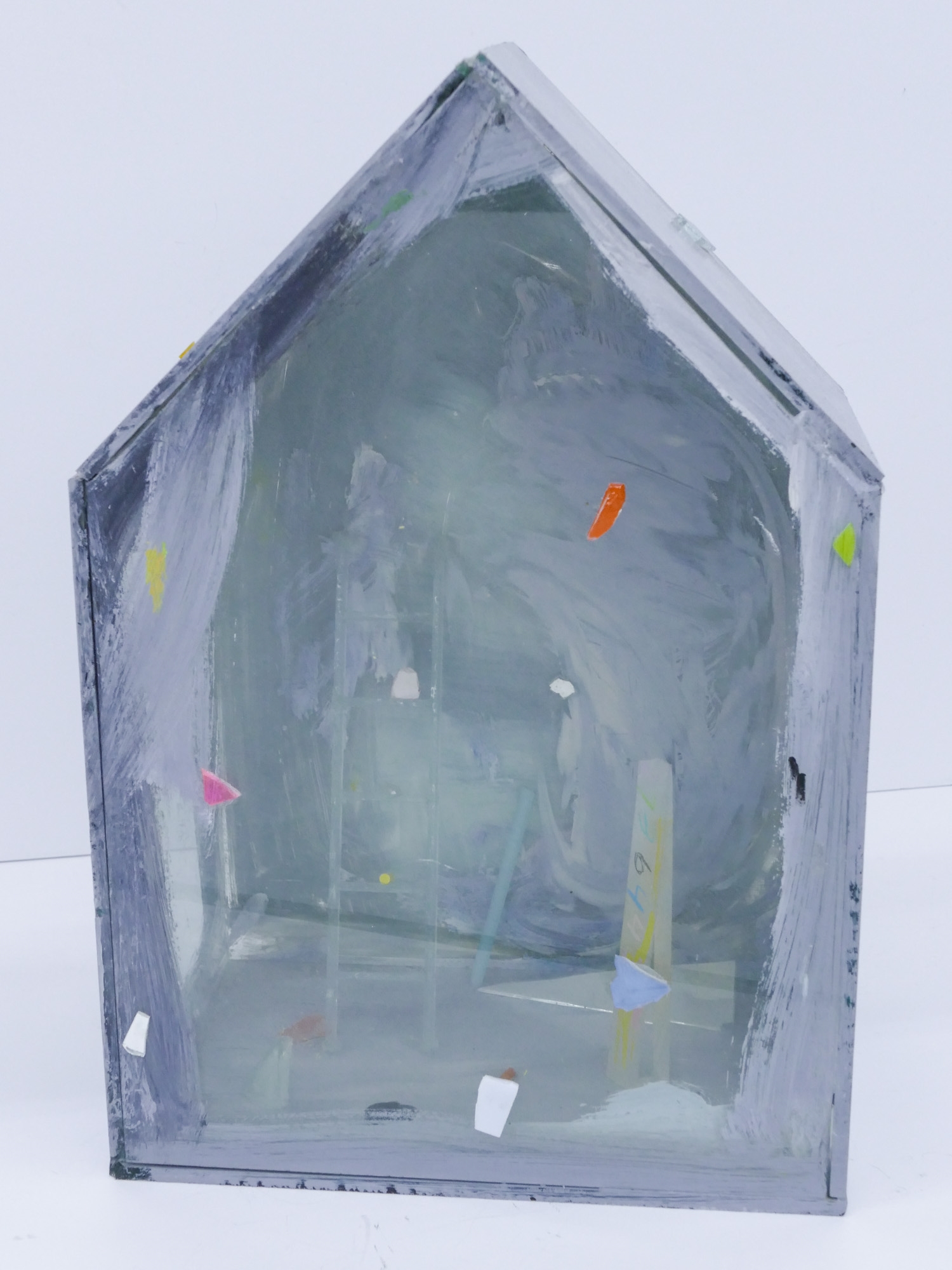 Therman Statom | Therman Statom ''Ladder House'' 1990's Painted Glass ...