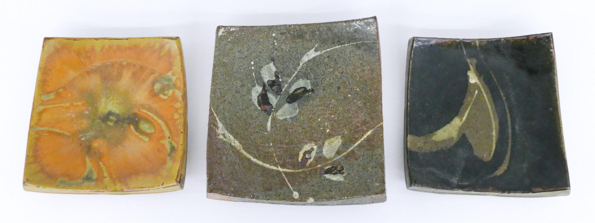 David Shaner | 3pc David Shaner Archie Bray Slabs Stoneware | MutualArt