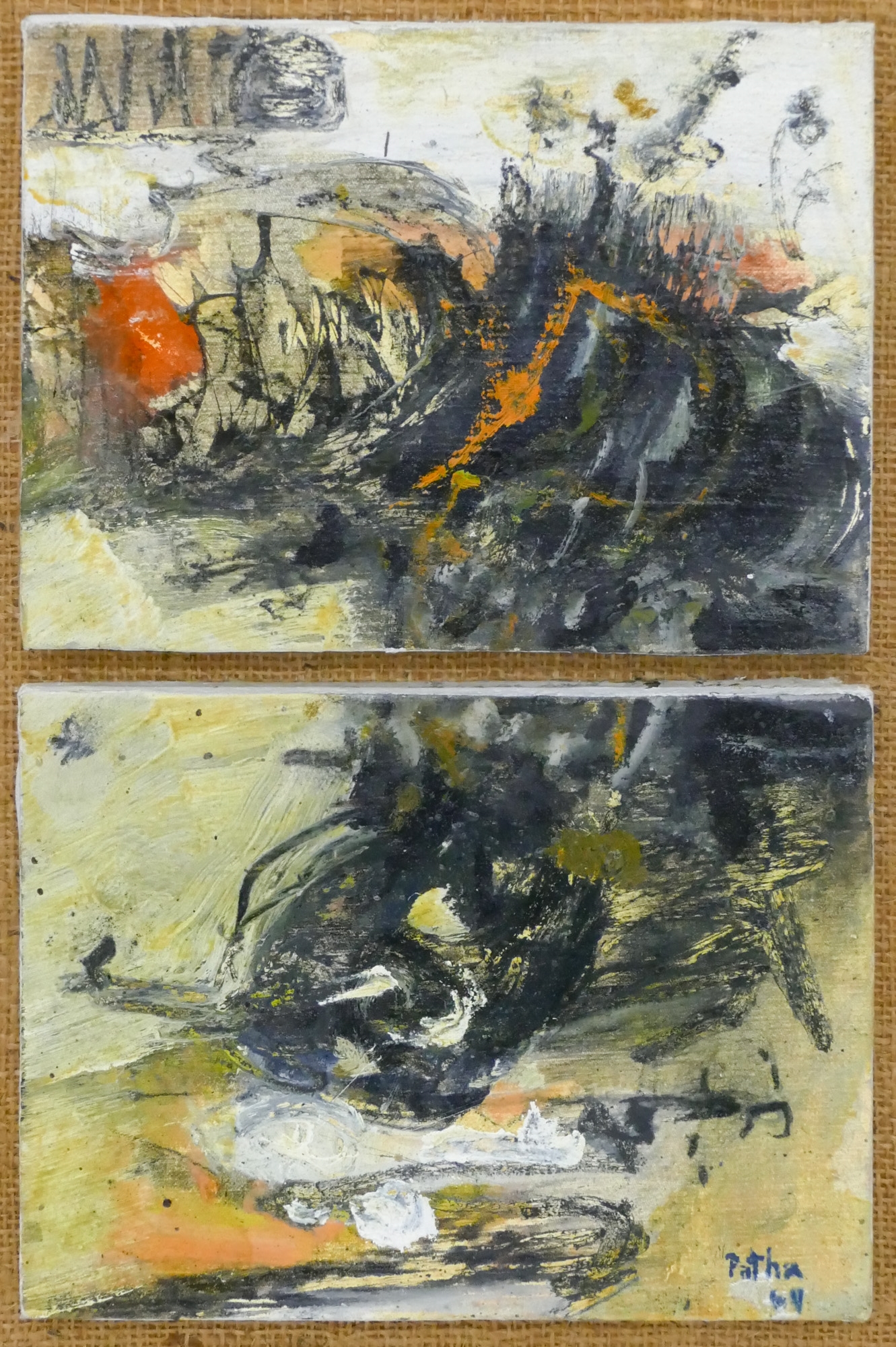Camille Patha | Camille Patha ''Untitled'' (Diptych) 1964 Oil (1964 ...