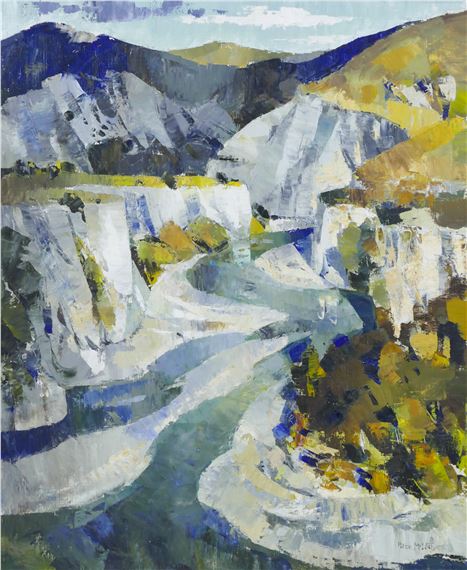 Peter McIntyre | Peter McIntyre ''The Awatere, Marlborough'' Oil ...
