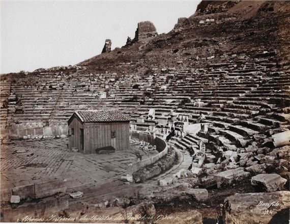 Félix Bonfils | Athens. Interior of the Theater of Bacchus / Greece ...