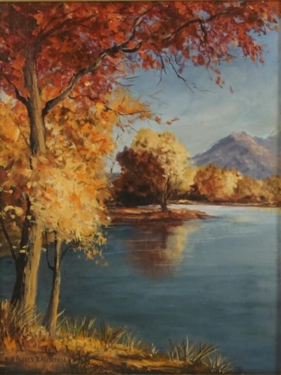 Alfred R. Mitchell | landscape w lake | MutualArt