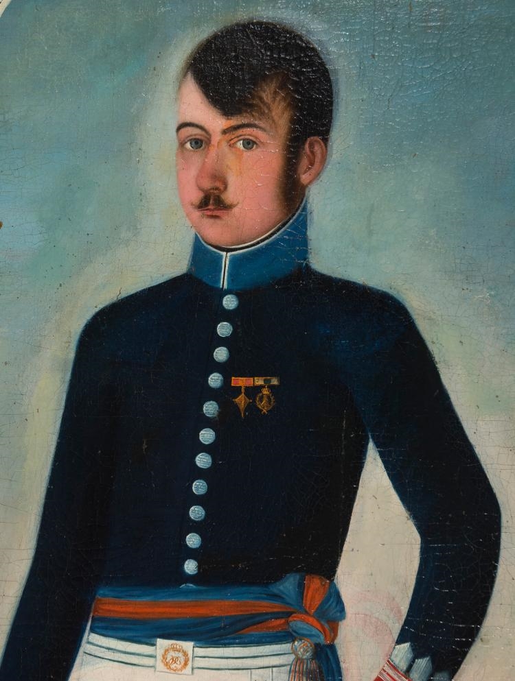 Colonial School, 19th Century | Portrait of Lieutenant colonel Manuel ...