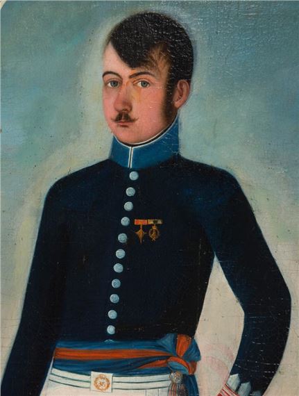 Colonial School, 19th Century | Portrait of Lieutenant colonel Manuel ...