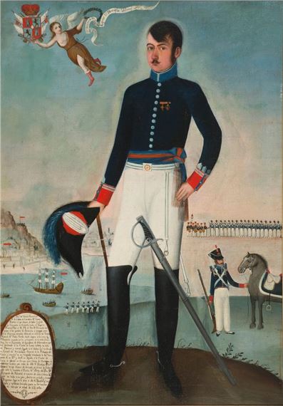 Colonial School, 19th Century | Portrait of Lieutenant colonel Manuel ...