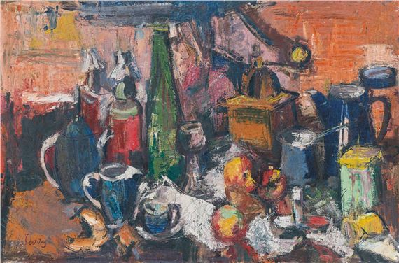 Eva Seday | Still life with coffee grinder | MutualArt