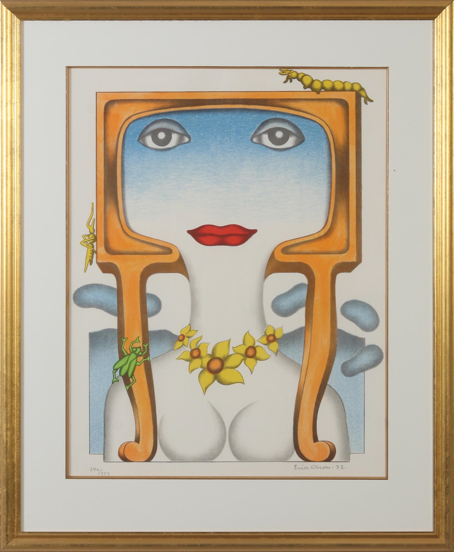 Erik Olson | Komposition med kvinnofigur | MutualArt