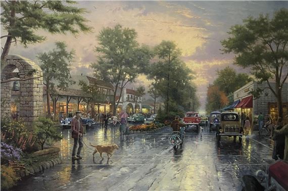 Thomas Kinkade | Thomas Kinkade Signed Printers Proof Lithograph ...