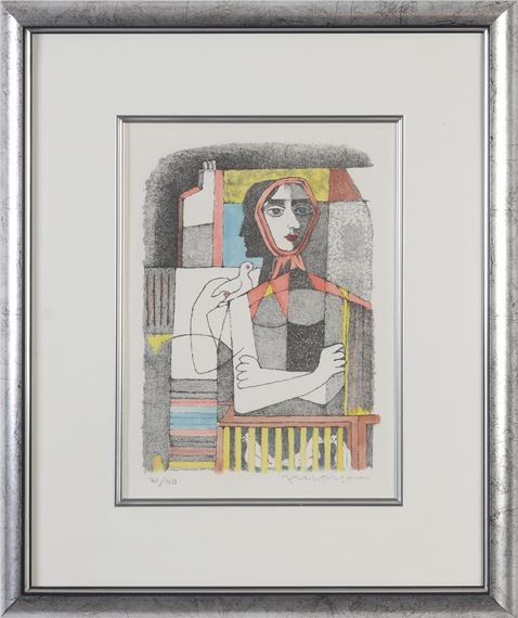 Axel Olson | Komposition med kvinnofigur | MutualArt