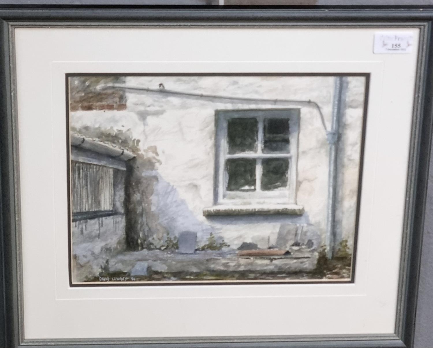 Cowdry David | David Cowdry, Welsh cottage window with bird on pipe (96 ...