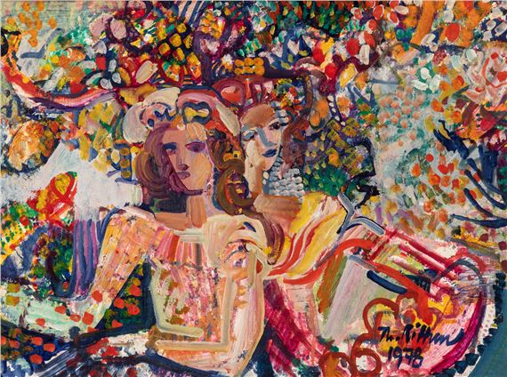 Thorstein Rittun | Kvinner i hage (1978) | MutualArt