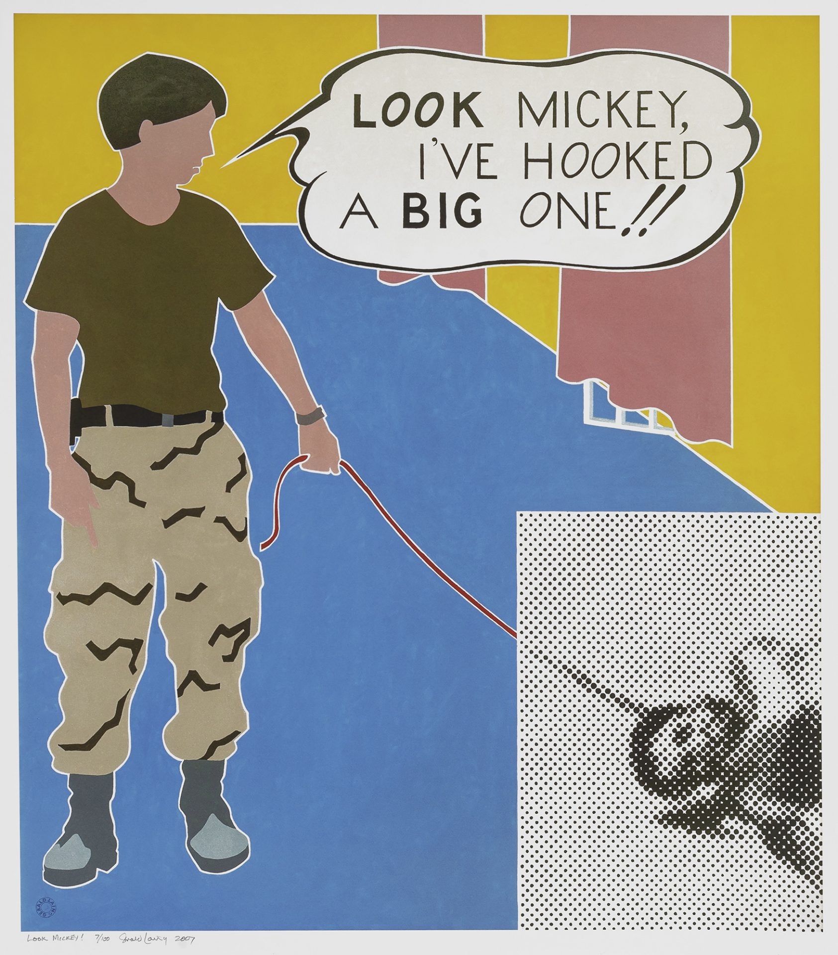 Gerald Laing | Study for Look Mickey | MutualArt