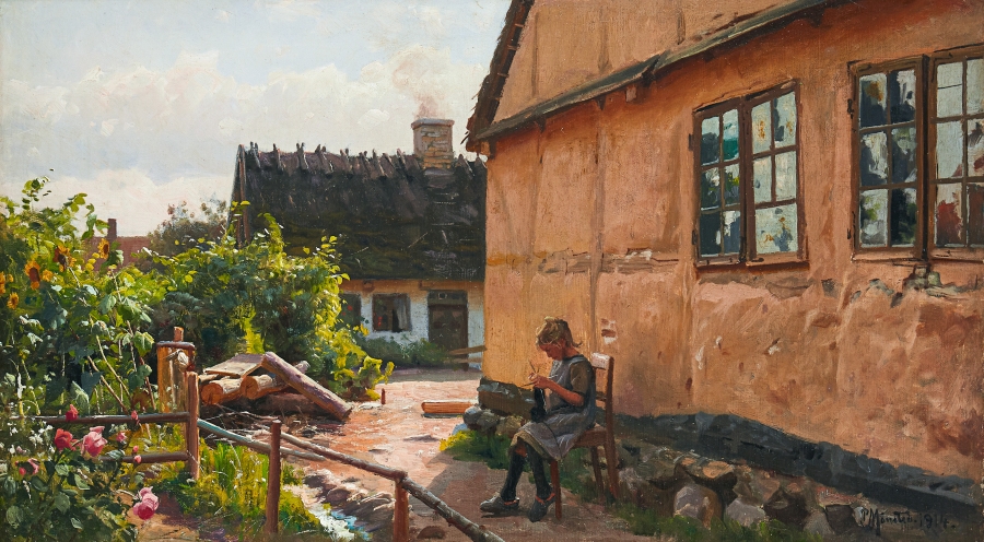 Peder Mork Monsted | A Summer Day (1914) | MutualArt
