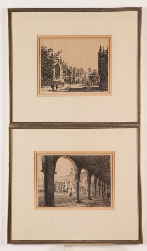 Henri Toussaint | Cambridge University Etched Views, 1879, (1879 ...