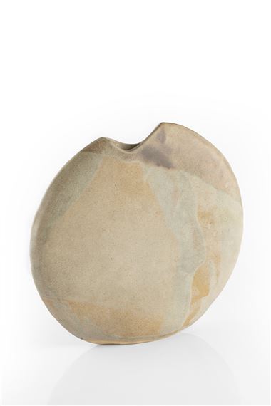 Val Barry | Two Moon vases stoneware, with graduated grey glazes ...