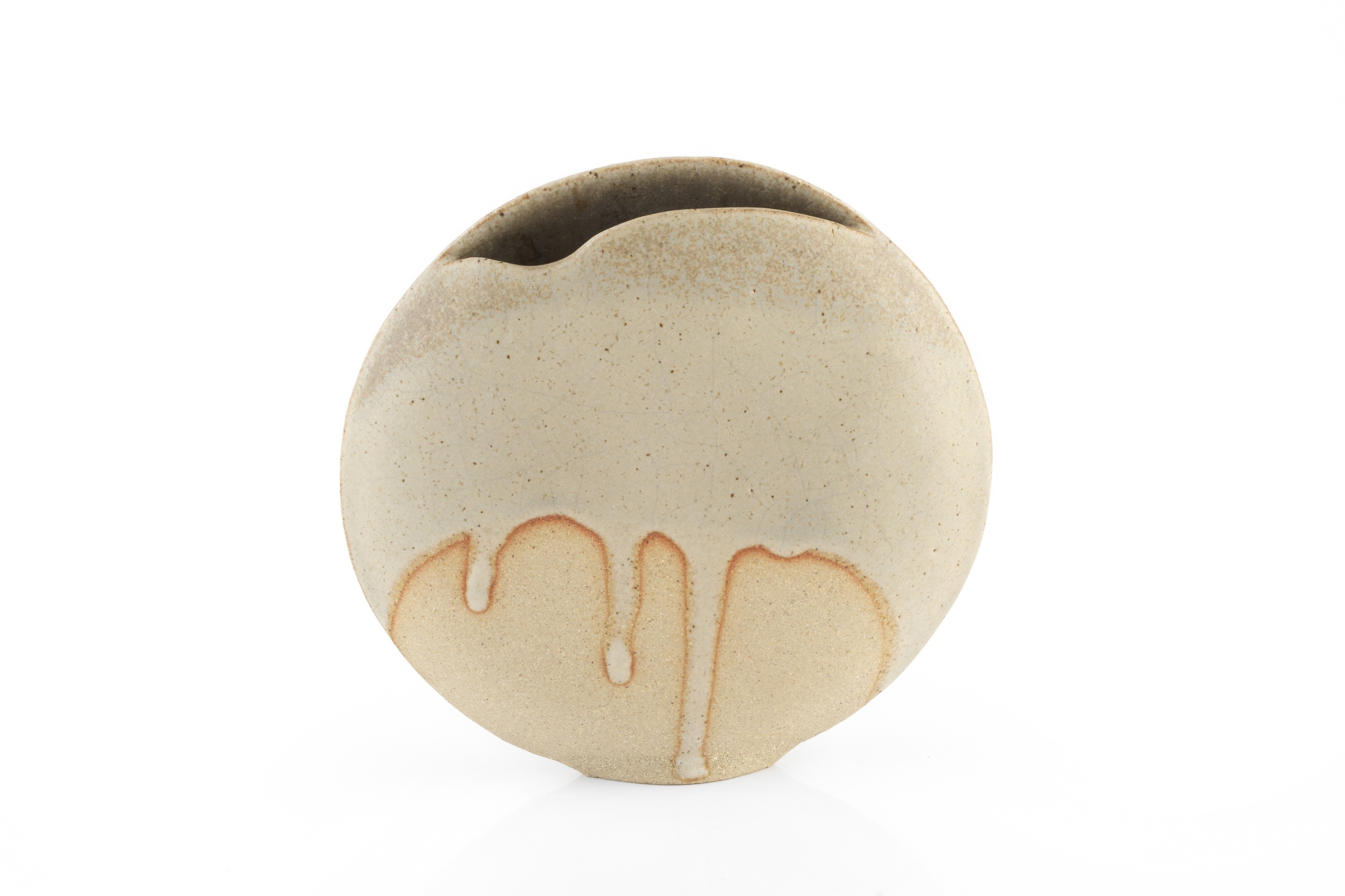 Val Barry | Two Moon vases stoneware, with graduated grey glazes ...