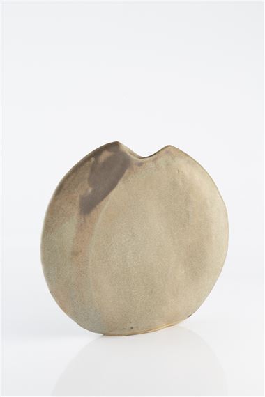 Val Barry | Two Moon vases stoneware, with graduated grey glazes ...