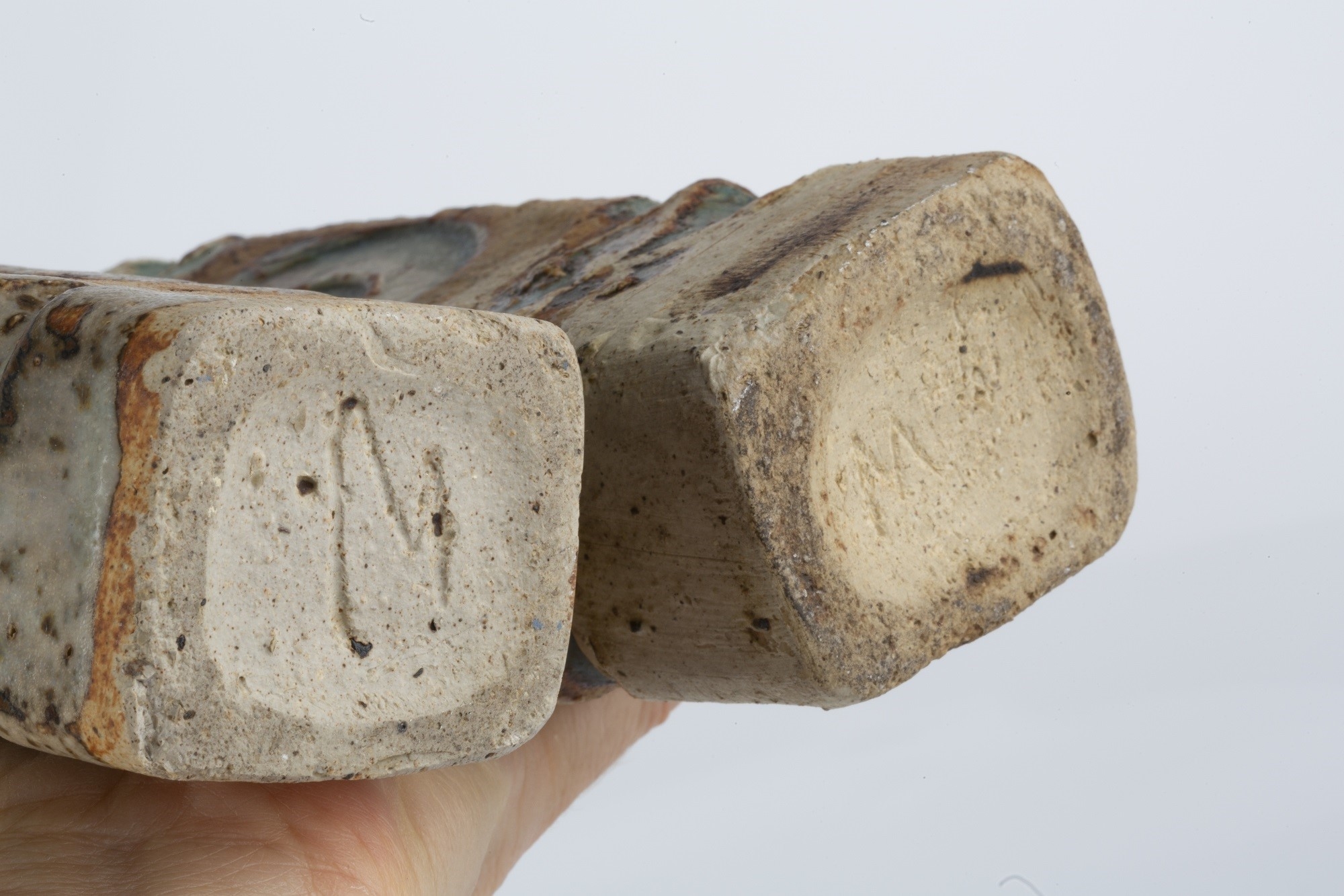 Alan Wallwork | Two totem form vases stoneware | MutualArt